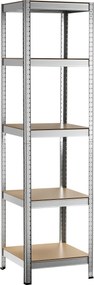 Dílenský regál Wiltec – 40 × 40 × 180 cm, 100 kg (65833)