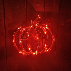 ECOprint ozdoba dýně 30 cm bílá, 3D tisk, plast, venkovní