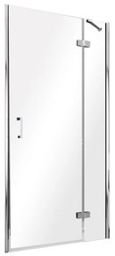 Besco Jednokřídlé sprchové dveře VIVA 100x195 pro instalaci do niky Rozměry (cm): šířka: 100, Barva profilů a typ výplně: profily: chrom, výplň: transparent, Orientace: Pravá