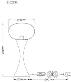 Globo 21027SA - Stolní lampa LULA 1xE14/25W/230V béžová