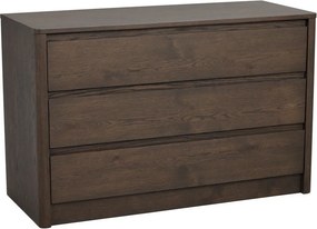 Komoda v dekoru dubu v tmavě přírodní barvě 110x70x45 cm Melstone – Rowico