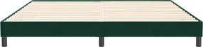Postel Box Spring bez matrace tmavě zelená 200x210 cm samet 3315846