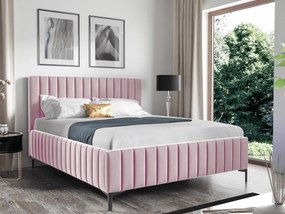 Manželská postel 180x200 cm Janita Barva: Růžová - Trinity 19