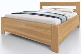 Vlastní výroba Buková postel Romana s úložným prostorem