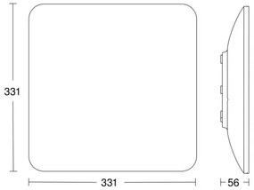 Steinel 067526 - LED Stropní svítidlo se senzorem RS PRO S30 Q SC 26W/230V 3000K