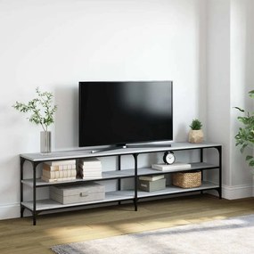 vidaXL TV skříňka 180 x 30 x 50 cm kompozitní dřevo a kov [826757] Barva: hnědý dub