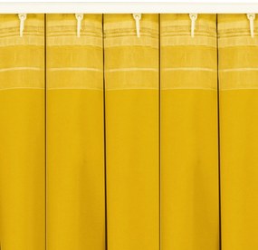 ZATEMŇOVACÍ ZÁVĚS NA PÁSCE MADLEN 140X300 CM HOŘČICOVÁ