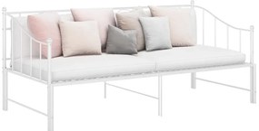 Rám vysouvací postele/pohovky bílý kov 90 x 200 cm 324777