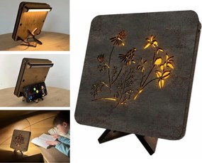 Li-Go "Heřmánek" lampa 19x19cm provedení povrchu: černá s patinou