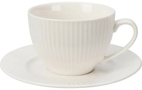 Sada 6 porcelánových šálků s podšálky Linie 240 ml