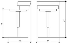 ARRMET - Otočná barová židle DAM MAXI ST-S-A 1218