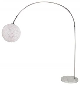 Noble Home Bílá stojací lampa Cocooning 205 cm