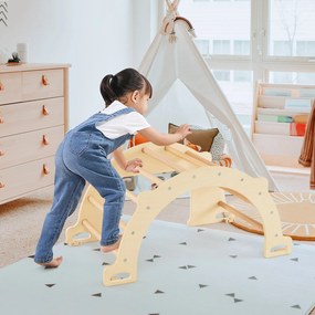 Costway 8 v 1 Lezecký oblouk s úložným boxem Lezecký rám pro – 80 × 47 × 41 cm