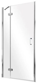 Besco Jednokřídlé sprchové dveře VIVA 100x195 pro instalaci do niky Rozměry (cm): šířka: 100, Barva profilů a typ výplně: profily: chrom, výplň: transparent, Orientace: Levá
