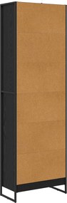 Knihovna 60 x 30 x 189,5 cm Kompozitní dřevo Černý dub 3402998