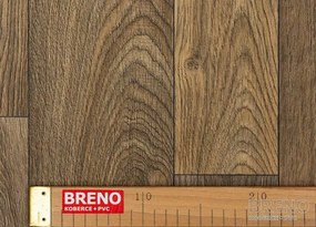 Breno PVC CARBONTEX Granero 546 – tmavé dřevo, šíře 200 cm