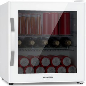 Klarstein Beersafe L Quartz, lednice, 47 litrů, 2 police, panoramatické skleněné dveře, nerezová ocel