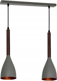 Lustr Muza II Grey/Gold, Dark Wood Luminex