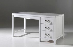 Bílý lakovaný pracovní stůl Vipack Lewis 150 x 70 cm