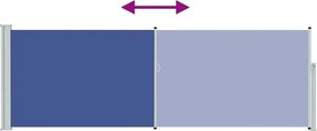 vidaXL Zatahovací boční markýza/zástěna na terasu 100 x 314 cm [48375] Barva: Šedá