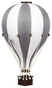 Dekorační horkovzdušný balón &#8211; šedá - M-33cm x 20cm