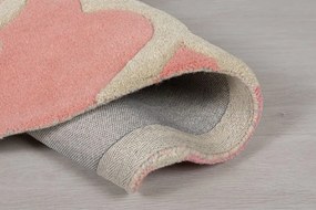 Flair Rugs koberce Ručně všívaný kusový koberec Illusion Rosella Pink/Blue kruh ROZMĚR: 160x160 (průměr) kruh