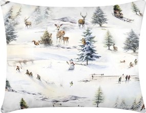 Perkálový bavlněný povlak na polštář Vánoce v přírodě Velikost: atypický 40 x 60