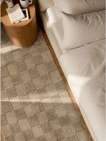 Hnědý ručně tkaný vlněný běhoun 80x200 cm Scala – Villeroy&amp;Boch