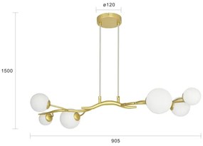 Brilagi - LED Lustr na lanku MISTEL 6xG9/3W/230V zlatá/bílá