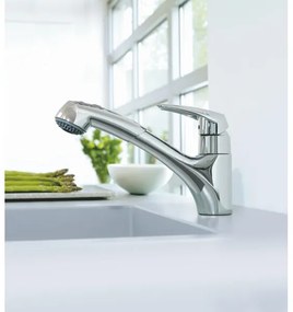 GROHE 32257001 - Dřezová baterie EURODISC lesklý chrom