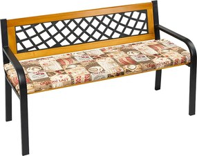 Bellatex Sedák na lavici hladký Hnědá,Červená 40x120 cm