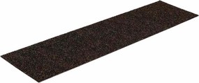 Schodové rohože samolepicí 15 ks 76 x 20 cm tmavě hnědé obdélníkové 326931