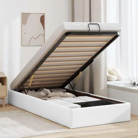 Osmanský rám postele bez matrace bílý 80x200 cm umělá kůže 3310770