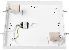 Stropní svítidlo NATURAL SQUARE 2xE27/15W/230V 31x31 cm borovice/černá