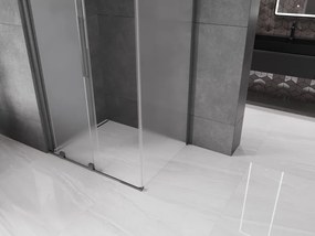 Mexen Velar, sprchový kout s posuvnými dveřmi 100 x 120 cm, 8mm sklo námraza, grafit broušený, 871-100-120-31-66