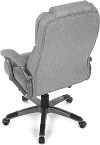 Kancelářské křeslo KA-C715 GREY2, houpací mechanismus, šedá látka (65 x 73) cm