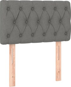 Box spring postel s matrací tmavě šedá 80 x 200 cm textil 3140810