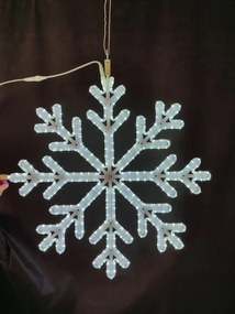 Easy Fix 2D LED světelná vločka II., Ø 96 cm, ledově bílá, závěsný, 3D tisk