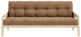 Hnědá rozkládací pohovka 204 cm Grab - Karup Design
