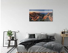 akrylový obraz Horské slunce 100x50 cm