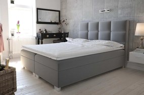 MARS KANADA 180x200 moderní boxspring postel s úložným prostorem šedá 180 x 116 x 213 cm
