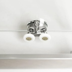 Roltechnik Outlet Posuvné sprchové dveře G2L/G2P s pevnou stěnou SWG Varianta: šířka dveří: 160 cm, šířka pevné stěny: 80 cm, orientace: Pravá - (G2P_1600+SWG_800), Barva profilů a typ výplně: profily: stříbrná, výplň: transparent