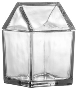 Bloomingville Skleněná dóza Elius 1100 ml, čirá barva, sklo