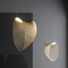 Toolight Závěsné dřevěné LED osvětlení D89 LHJ055-1CP