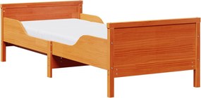 Rám postele s rozšiřitelnou matrací s čelo Hnědá 80 x 200 cm 3385945