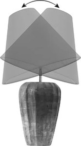 Designová stolní lampa Kamaria 55 cm černá