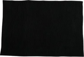MSV CHENILLE koupelnová předložka 60 x 90 cm černá / mikrovlákno / pro