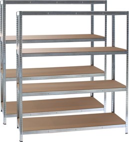 Dílenský regál Wiltec – 160 × 60 × 180 cm, 175 kg (64877)