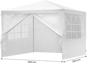 Skládací zahradní párty stan ELYPSO 3x3 m bílý