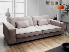 XXXLutz POHOVKA BIG SOFA, plast, textil, kompozitní dřevo, šedohnědá MID.YOU - Pohovky - 000694009505